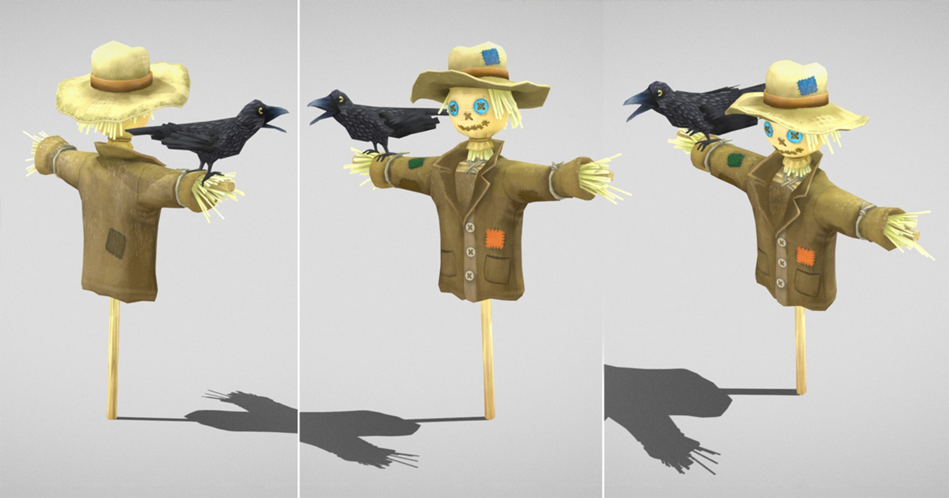 Handpainted Crow Model - TurboSquid 1497211