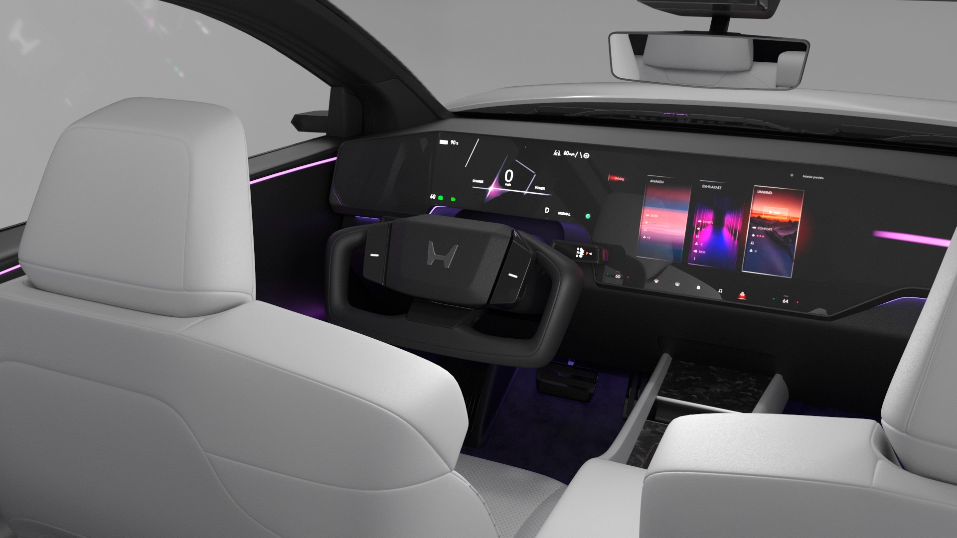 3D Honda 0-Series Concept Crossover 2027 White Rigged Model ...