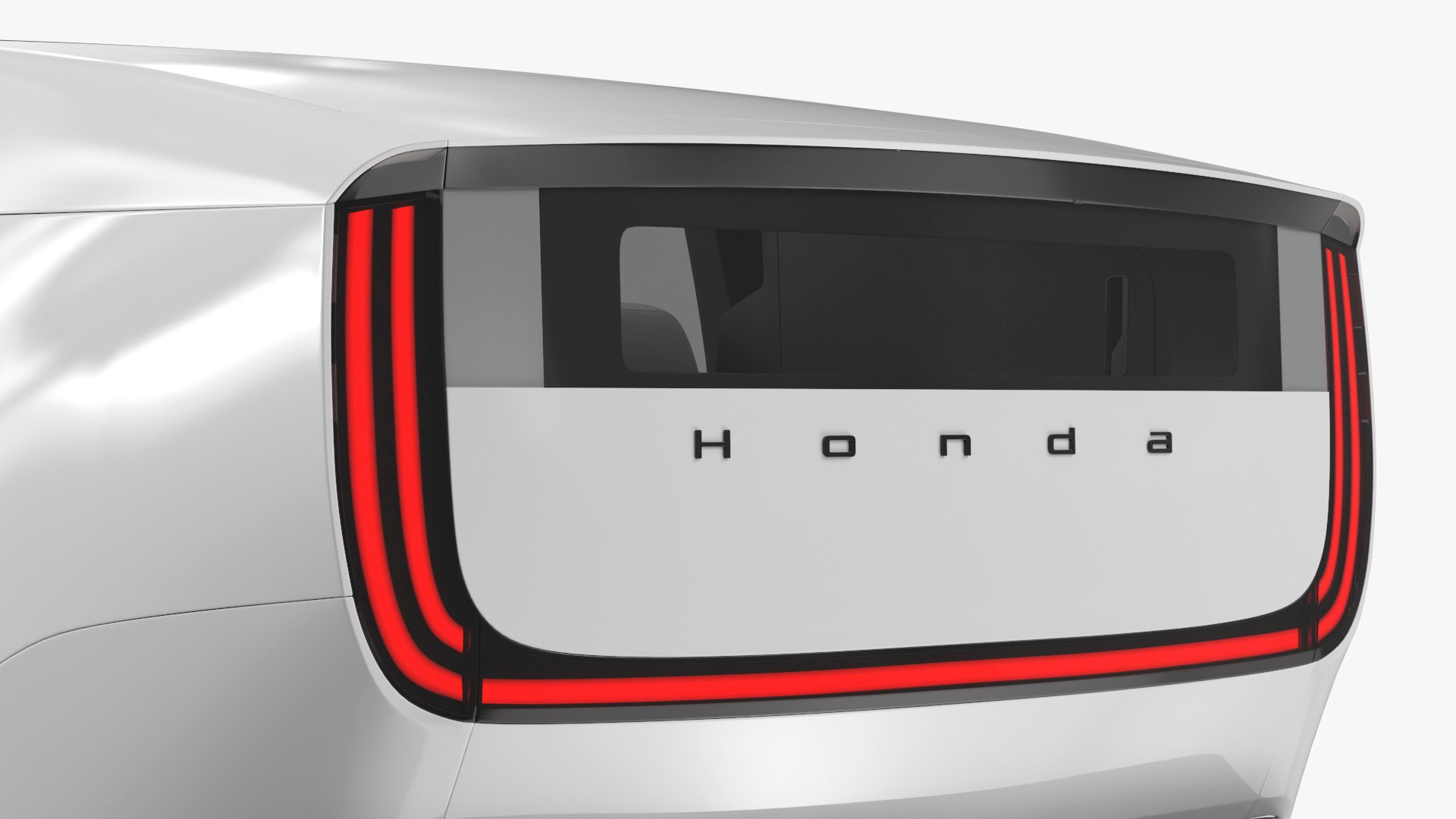 3D Honda 0-Series Concept Crossover 2027 White Rigged Model ...