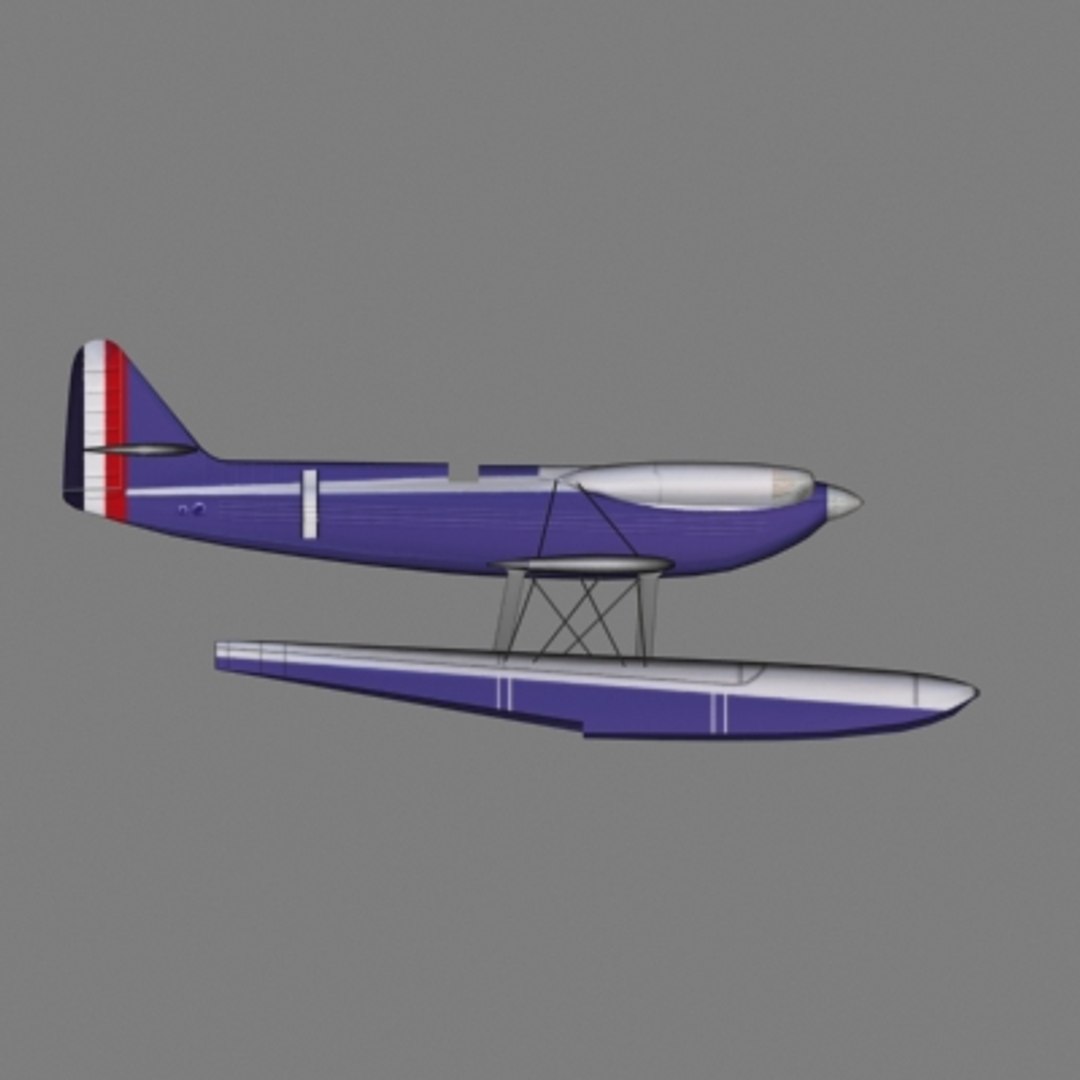 Marine Airplane 3d Model