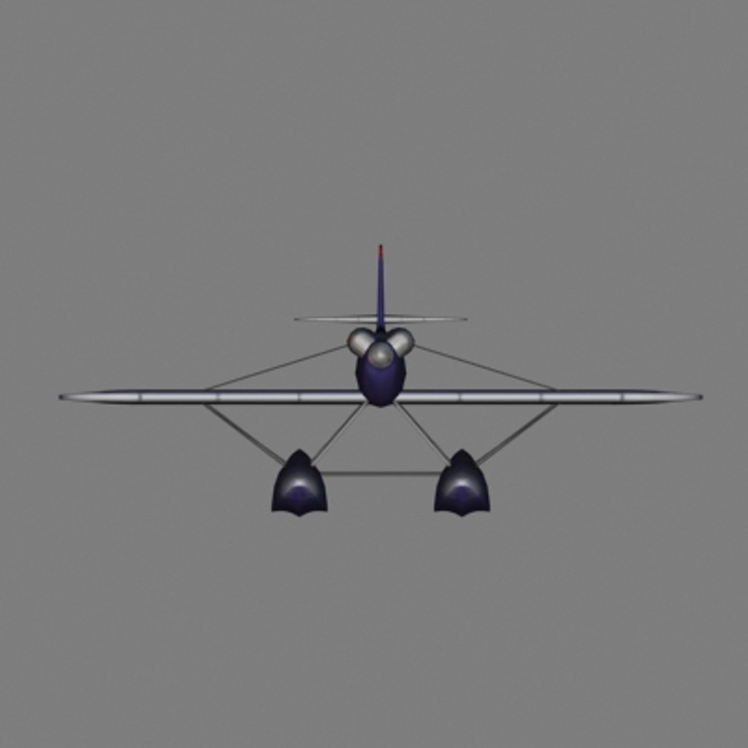 Marine Airplane 3d Model