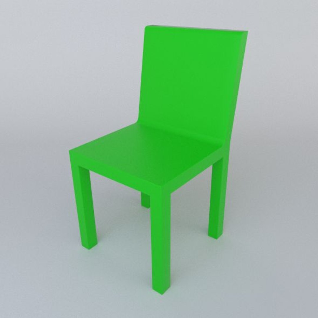 simple chair 3d model