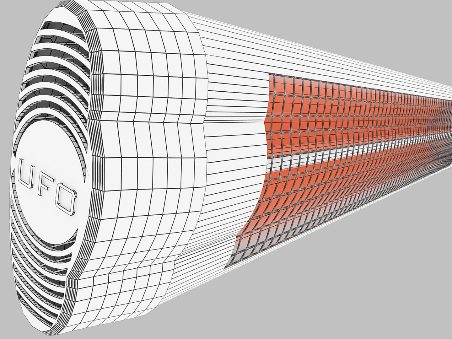 3d model infrared heater - ufo