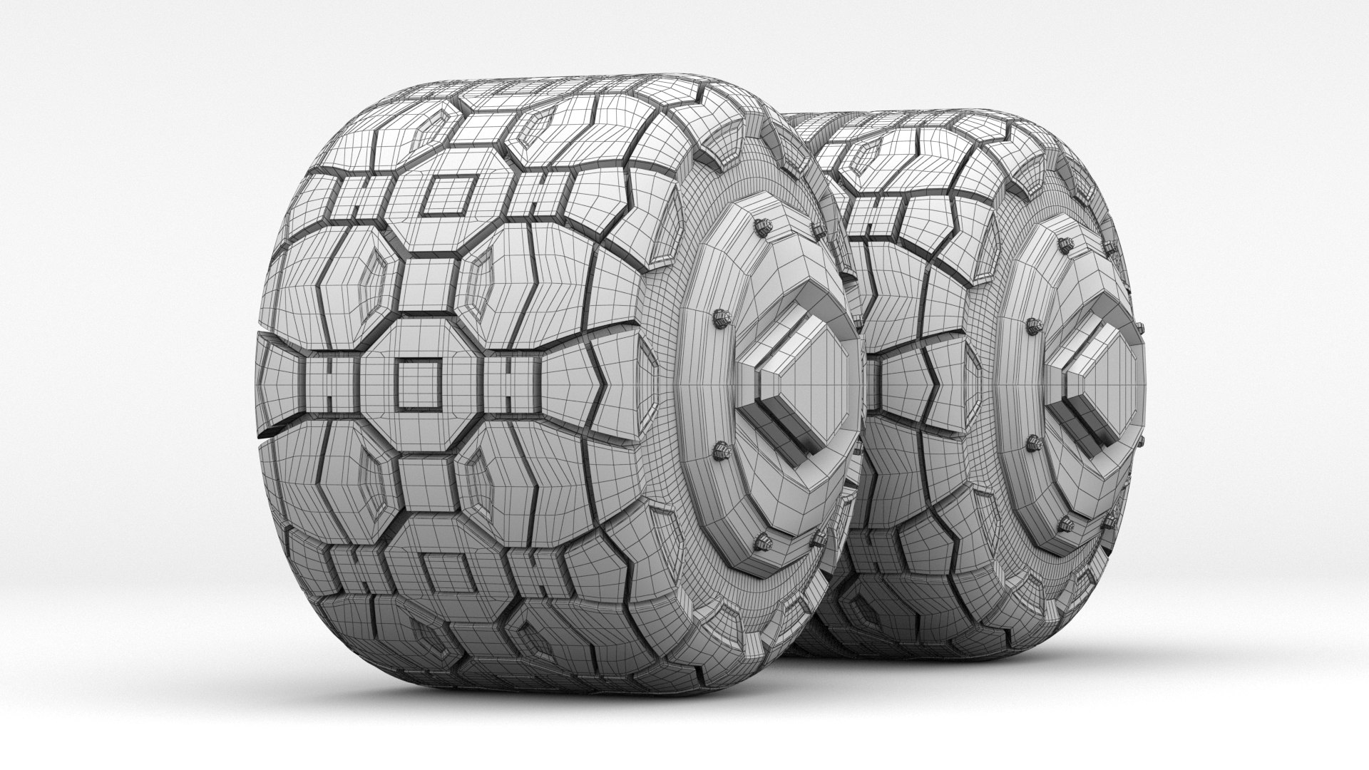 3D Model Sci-Fi Wheel - TurboSquid 1765308