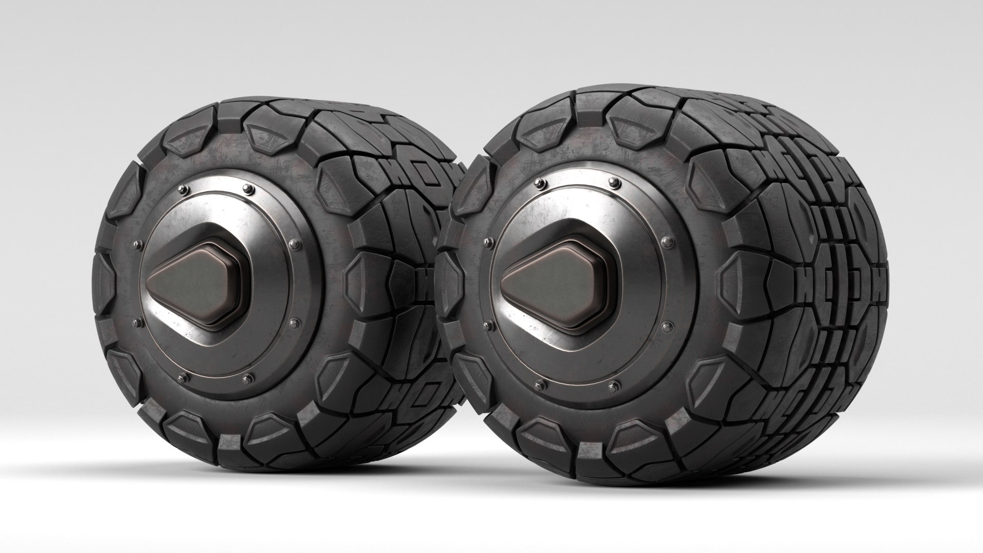 3D Model Sci-Fi Wheel - TurboSquid 1765308