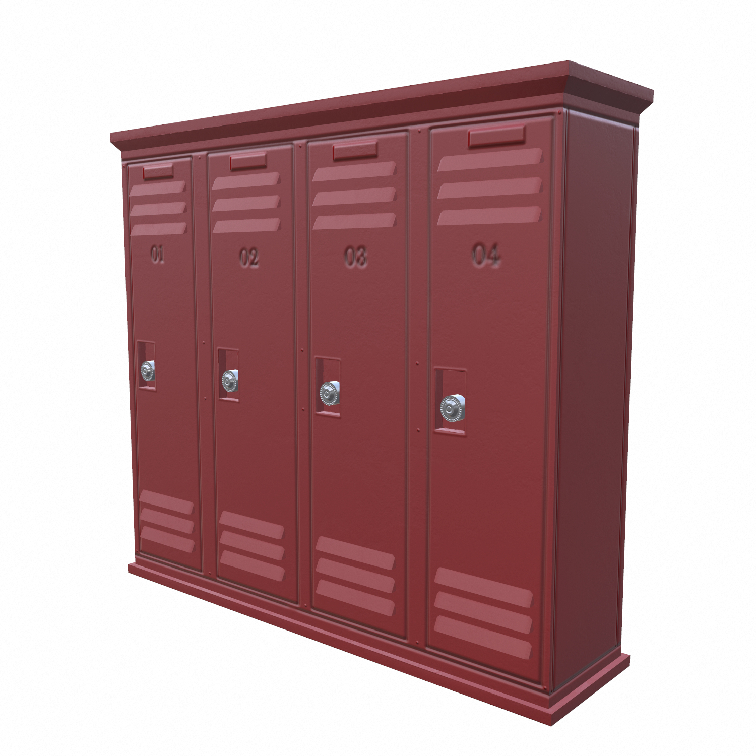 3D lockers04 pbr low-poly model - TurboSquid 1586767