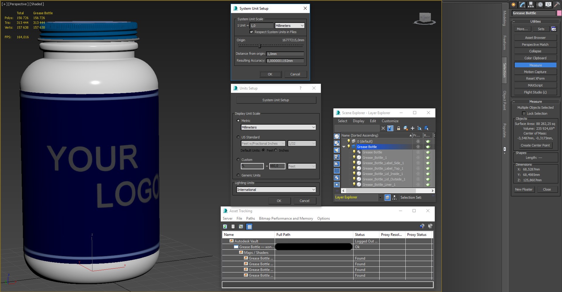 3D Plastic Bottle Greases Model - TurboSquid 1493884