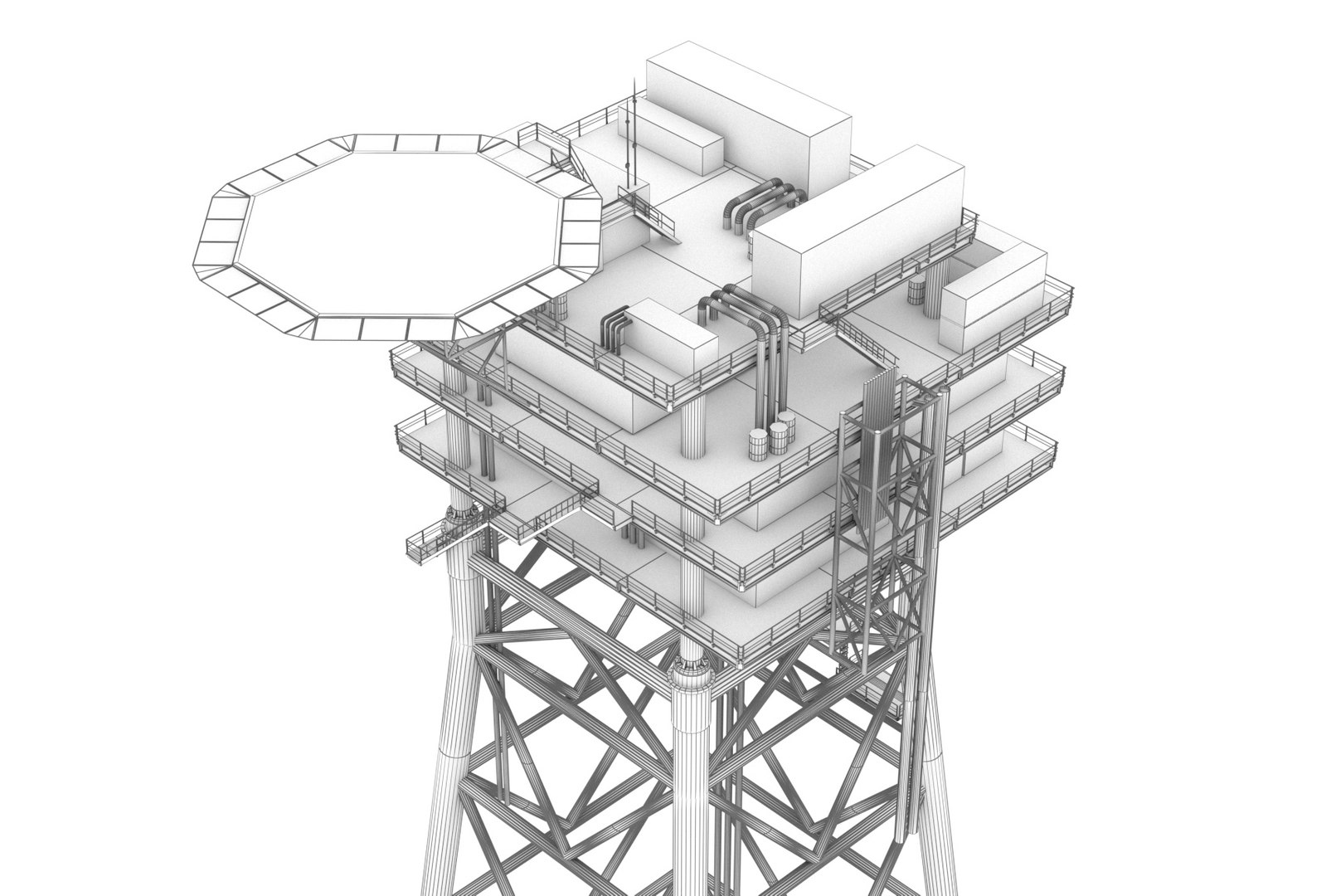 3D Wind Farm Station Wind Turbine - TurboSquid 2042327