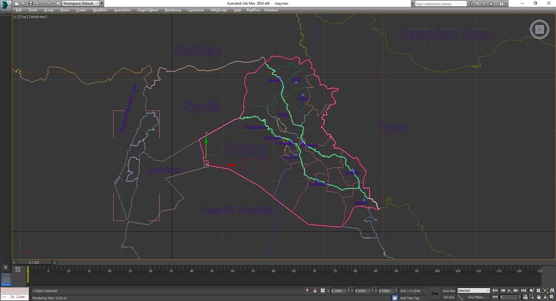 Iraq Elections Beveled 3d Max