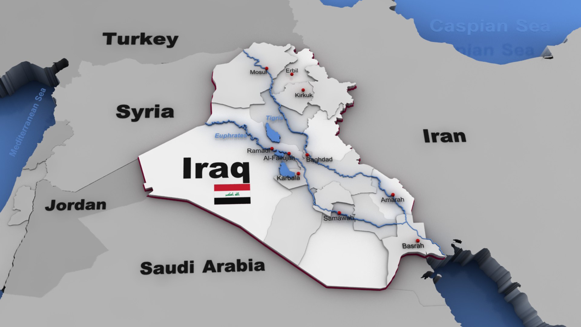 Iraq Elections Beveled 3d Max