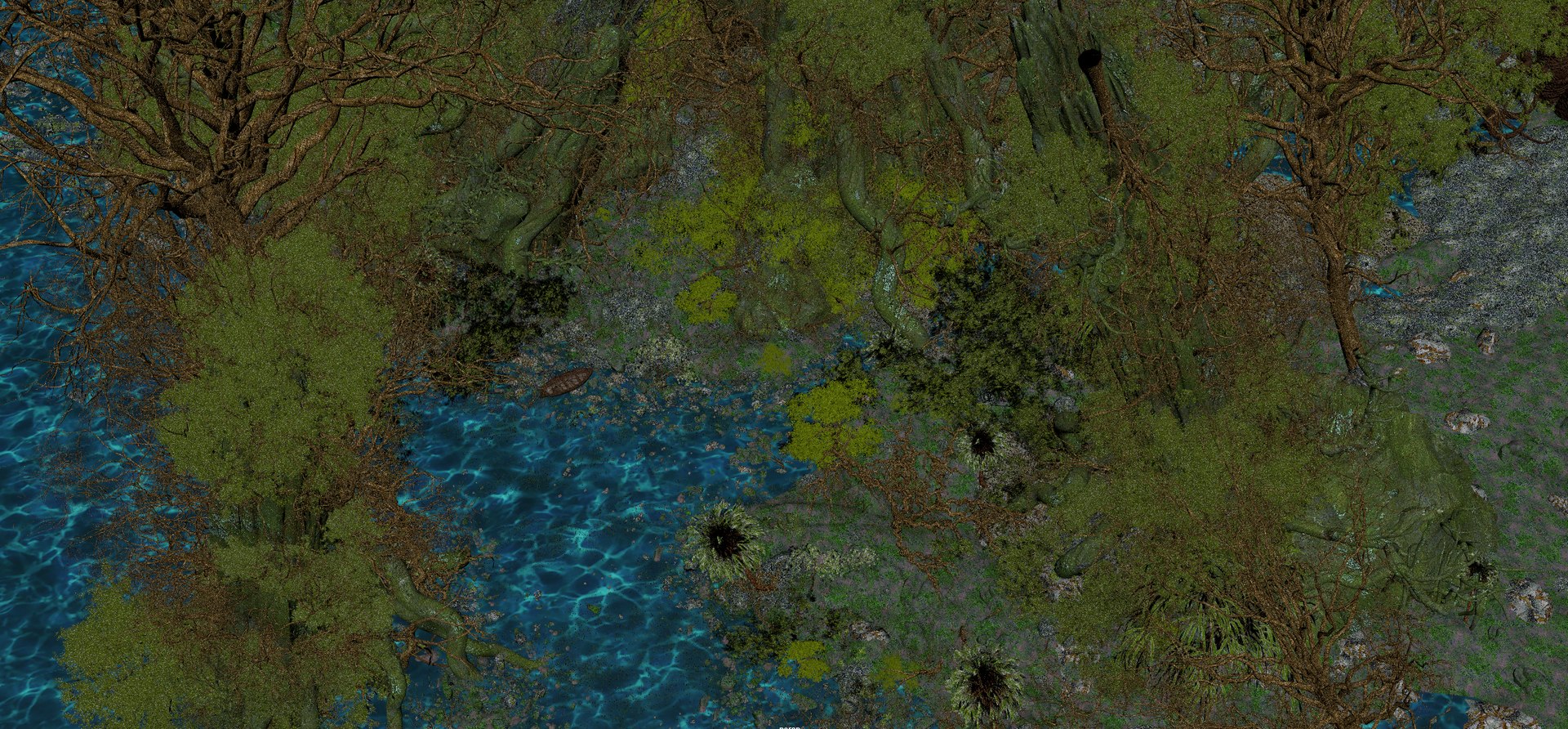 3D Model Fantasy Swamp Tree Cave - TurboSquid 2120168