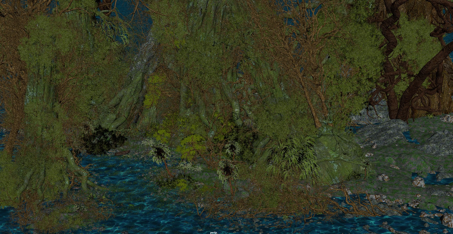 3D Model Fantasy Swamp Tree Cave - TurboSquid 2120168