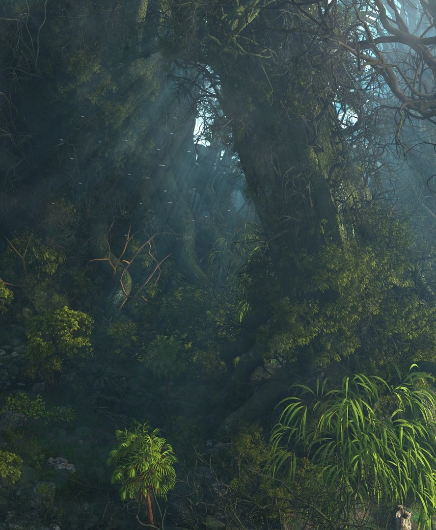 3D Model Fantasy Swamp Tree Cave - TurboSquid 2120168