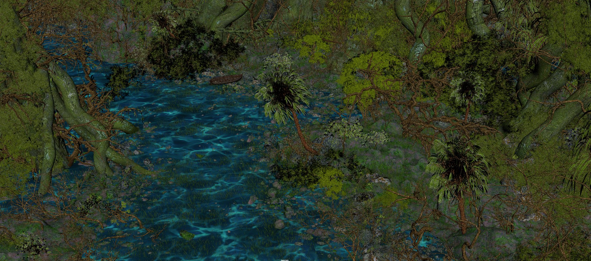 3D Model Fantasy Swamp Tree Cave - TurboSquid 2120168