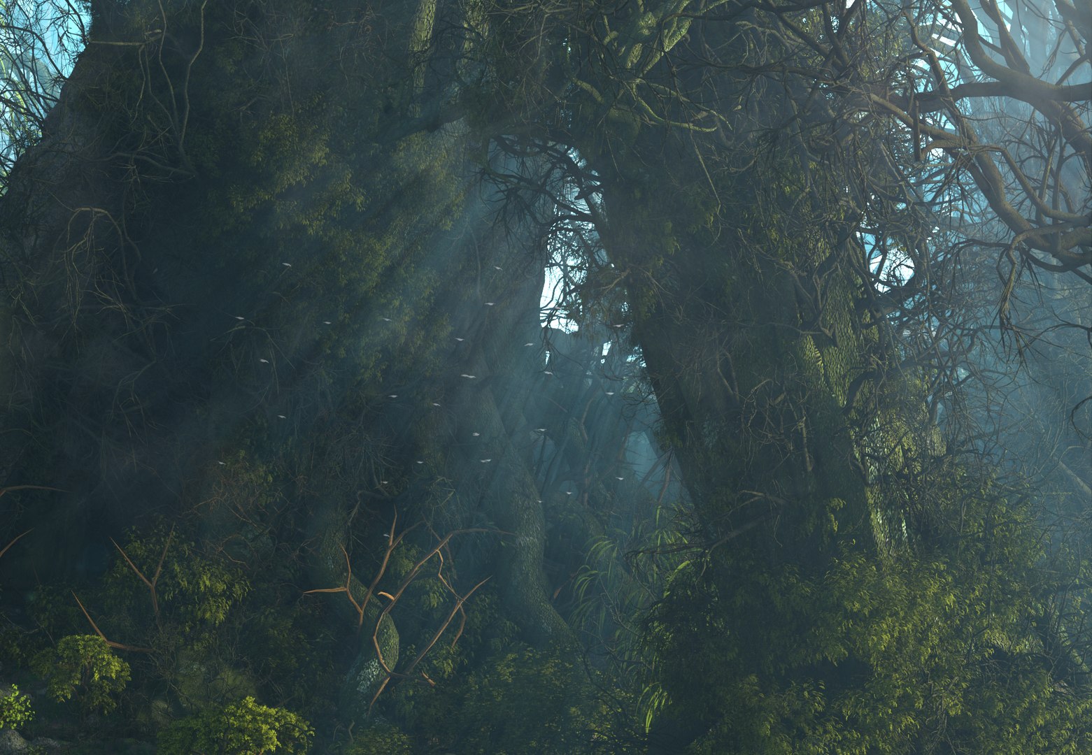 3D Model Fantasy Swamp Tree Cave - TurboSquid 2120168