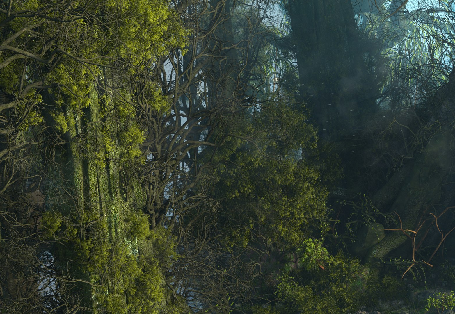 3D Model Fantasy Swamp Tree Cave - TurboSquid 2120168