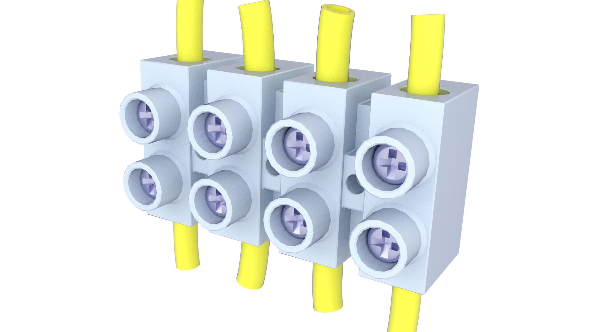 Block Terminal Electric 3d Model Turbosquid 1598604