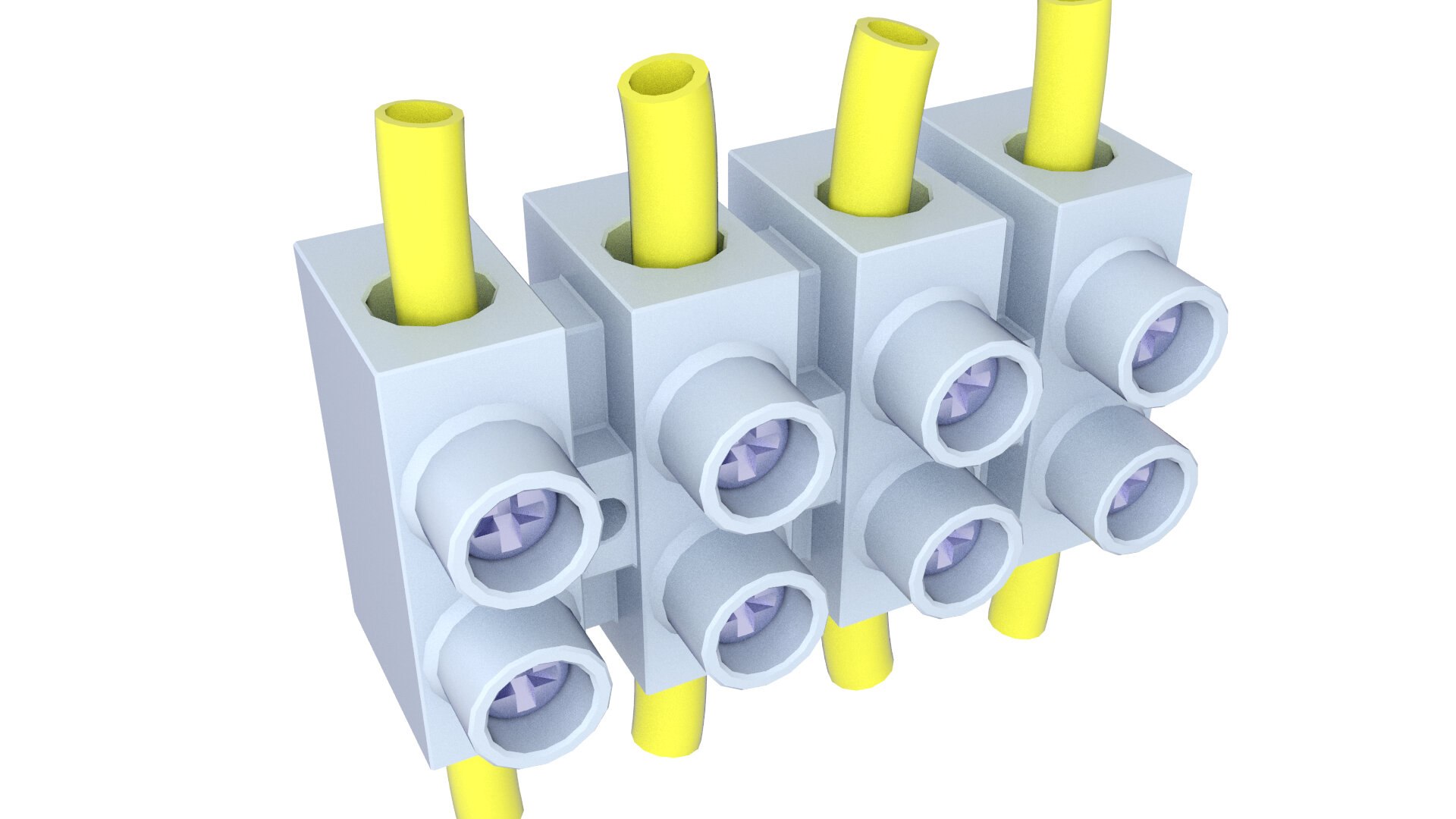 Block Terminal Electric 3D Model - TurboSquid 1598604