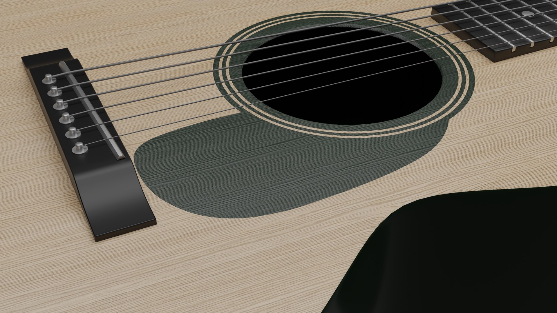 3D Acoustic Guitar - TurboSquid 1954051