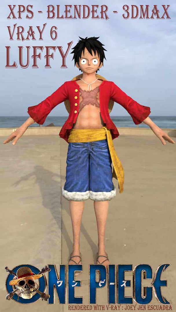 ONE PIECE - LUFFY 3D Model - TurboSquid 2357963