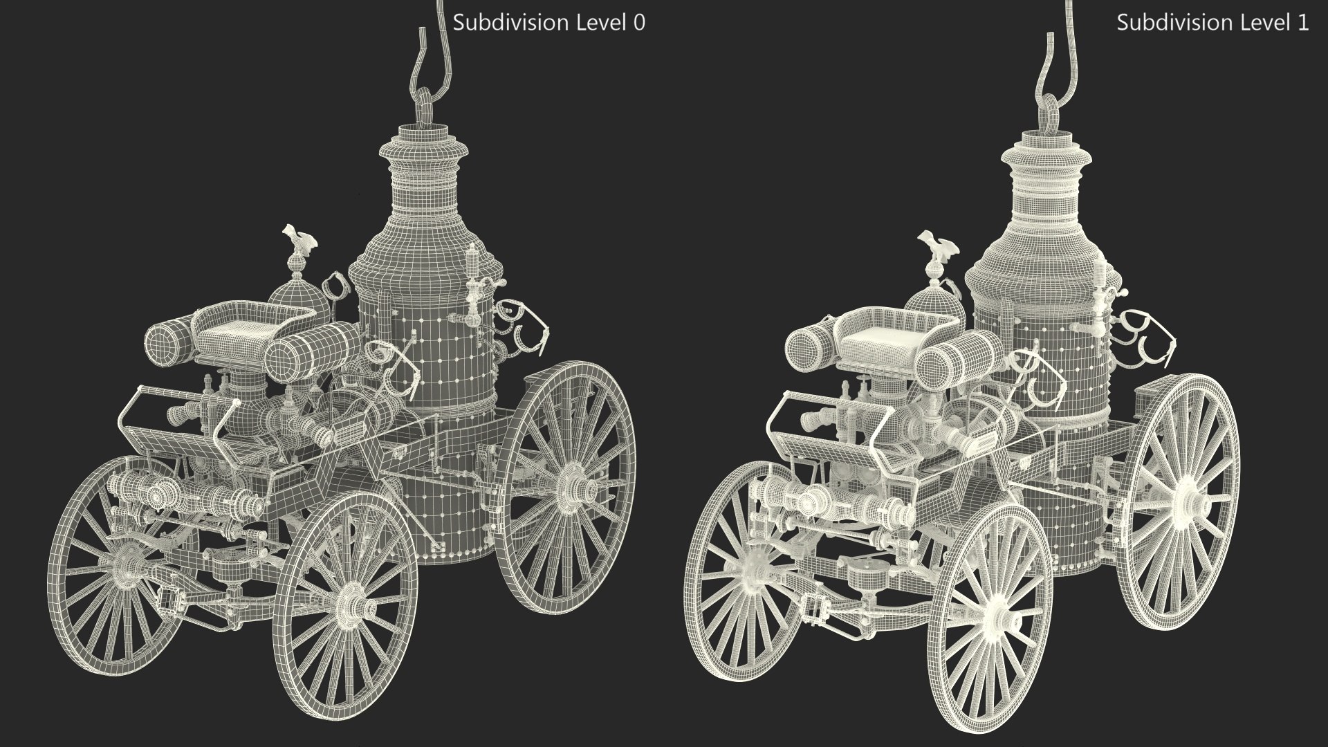 3D Toy Model Steam Fire Engine Christmas Branch - TurboSquid 2348897