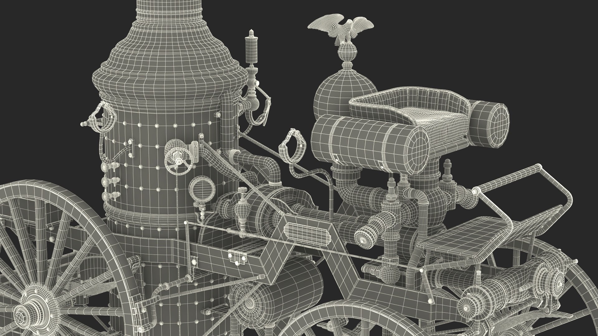 3D Toy Model Steam Fire Engine Christmas Branch - TurboSquid 2348897