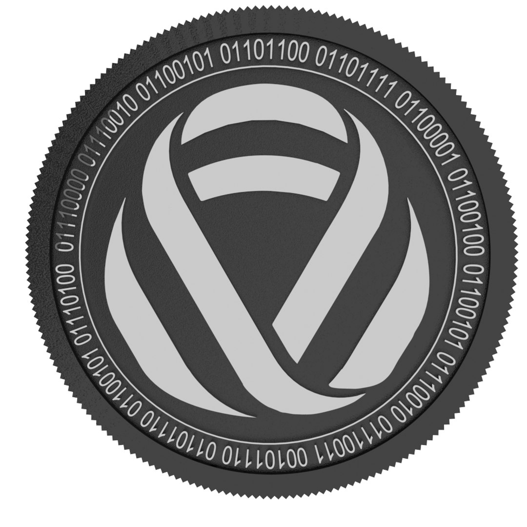 3D infinitus token black coin model - TurboSquid 1497699