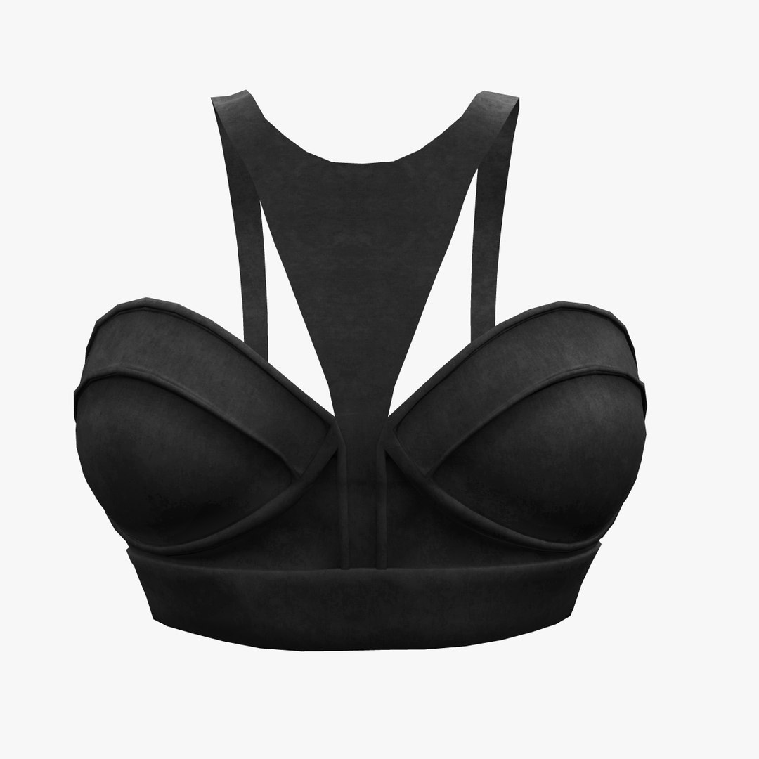 3D Black Bralet Top - TurboSquid 1805479