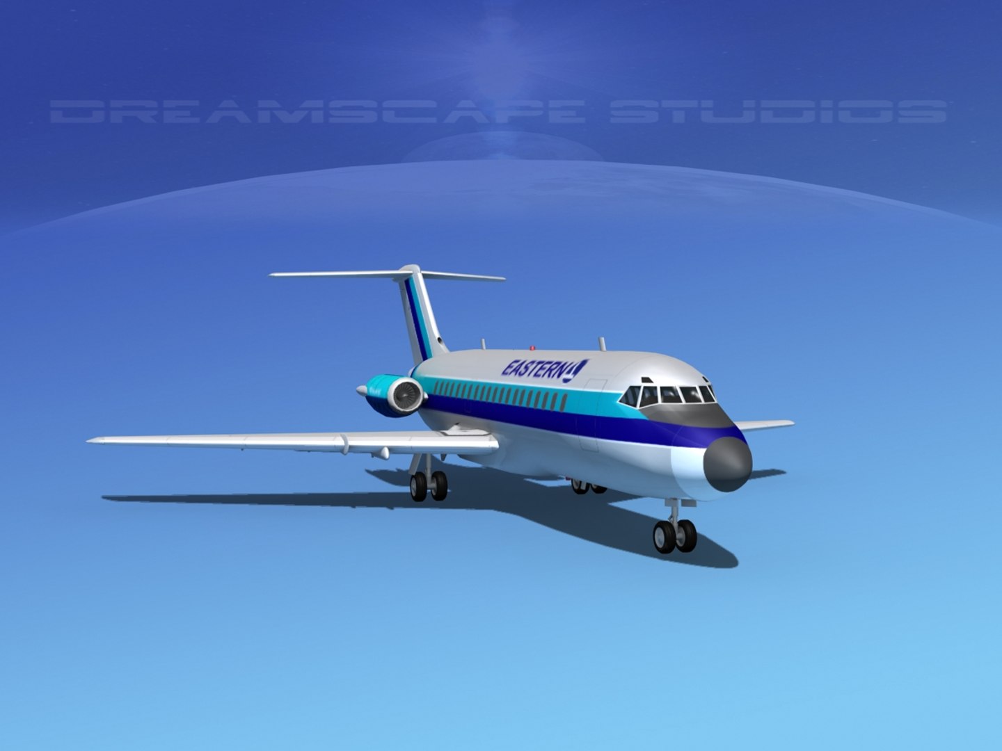 Turbines Dc-9-15 Mcdonnell Douglas 3d Model