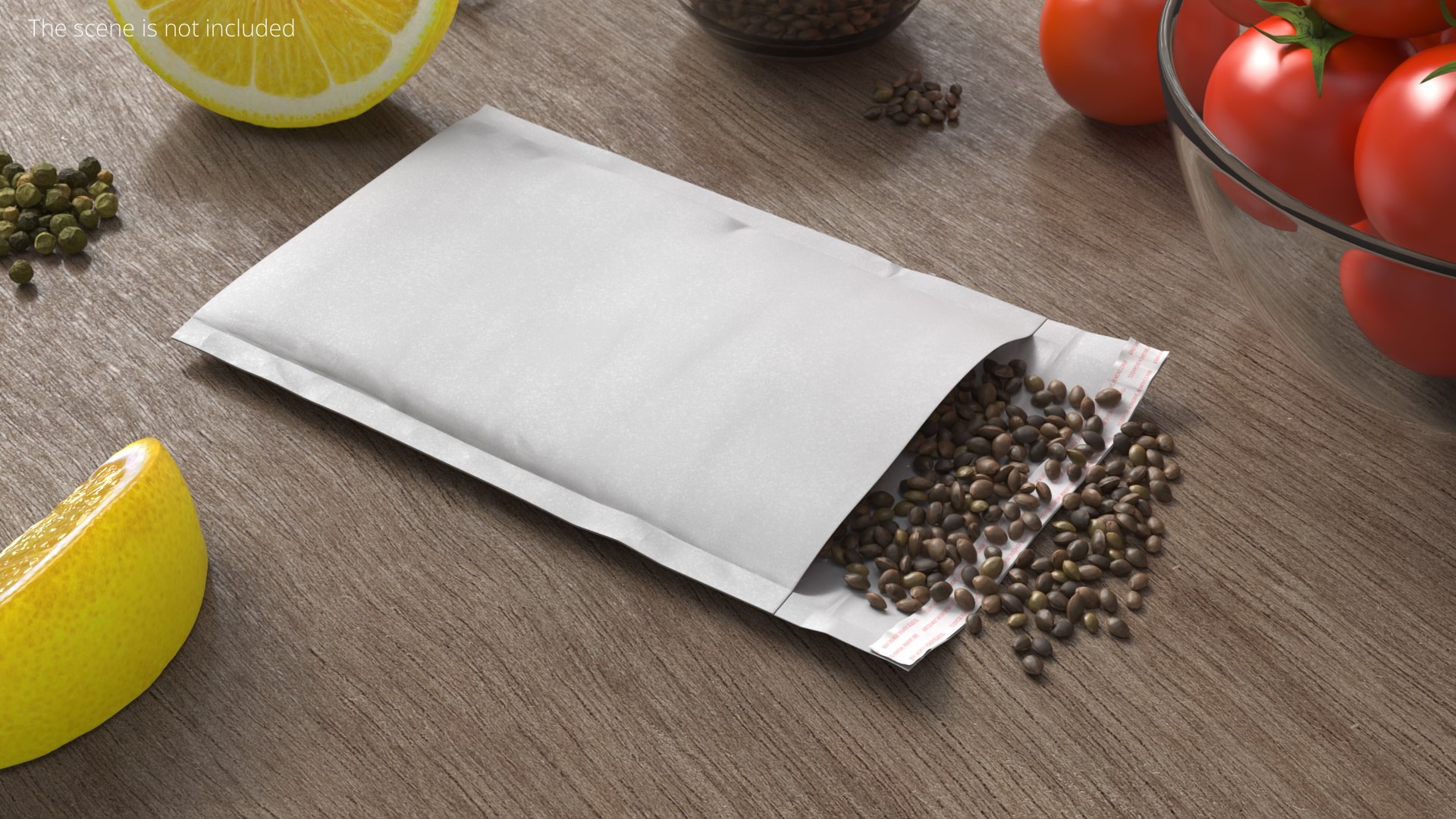 3D Cannabis Seeds In Paper Pouch Open White Model - TurboSquid 2508106
