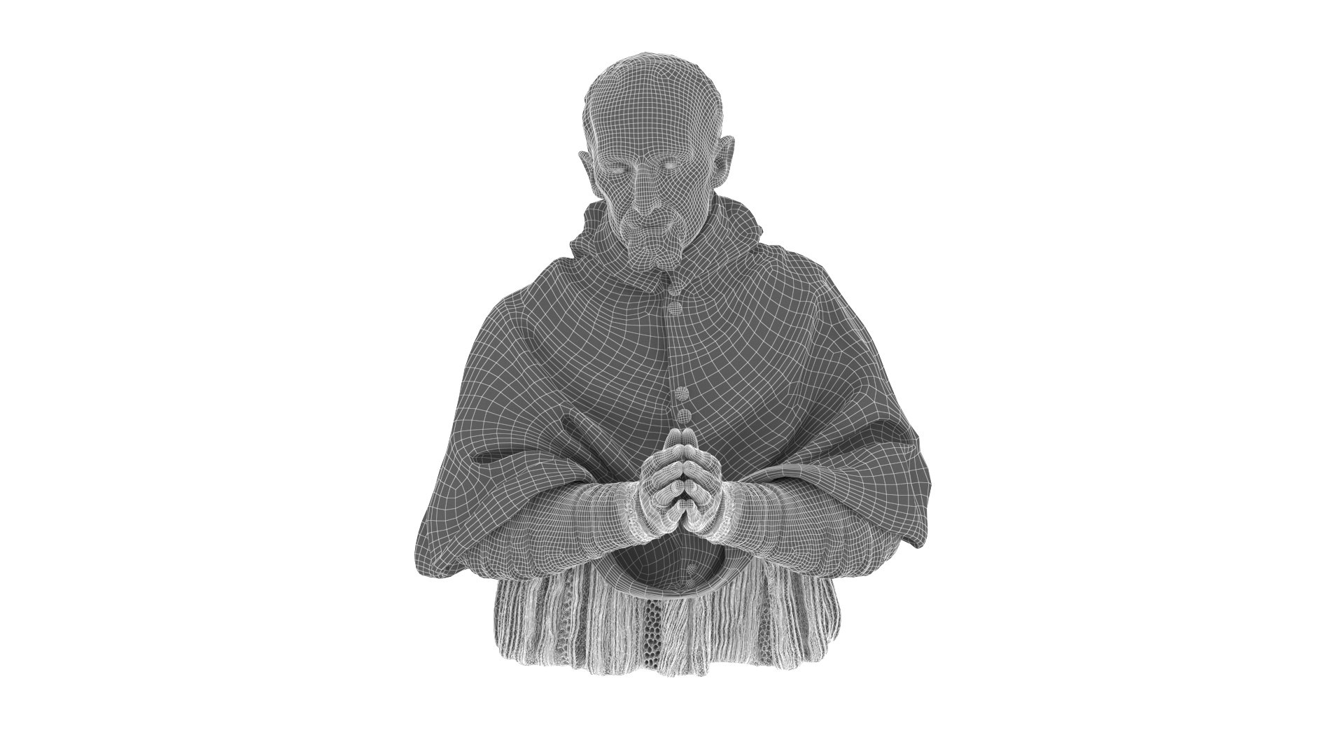 Bust Of Cardinal Roberto Bellarmino 3D Model - TurboSquid 2184065
