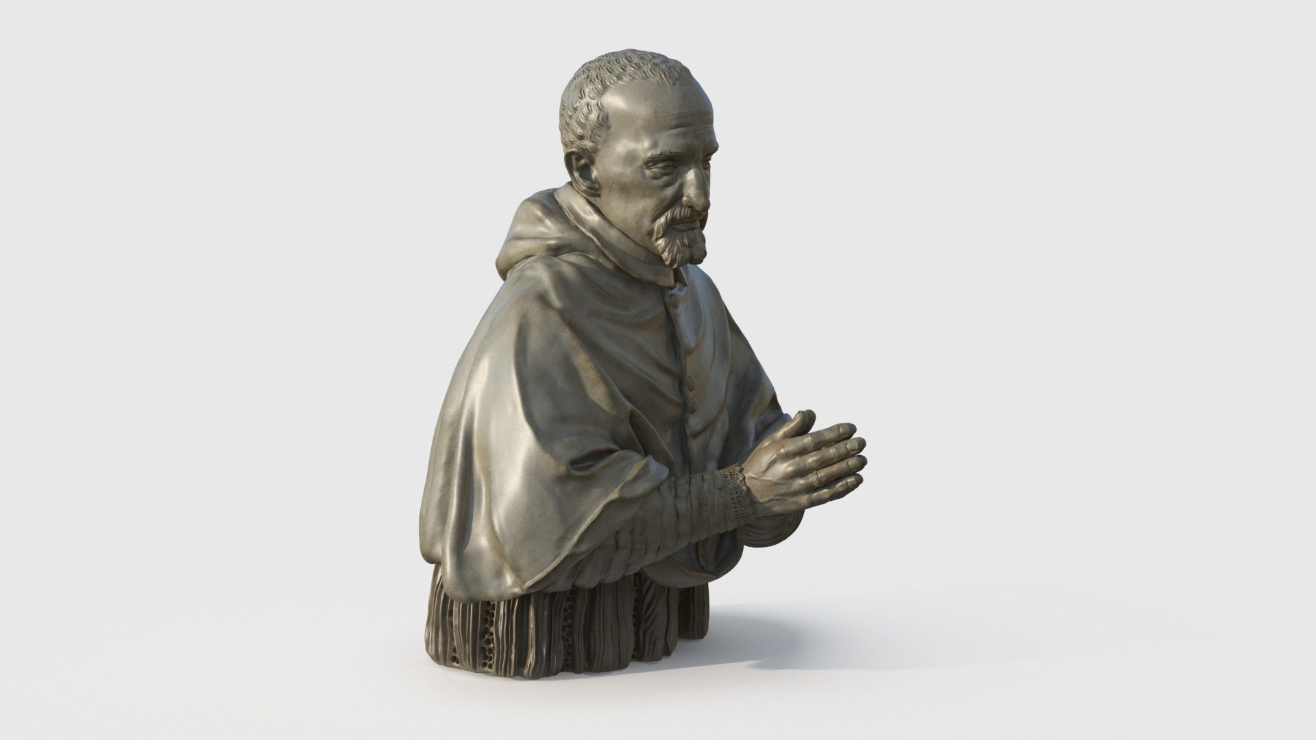 Bust Of Cardinal Roberto Bellarmino 3D Model - TurboSquid 2184065