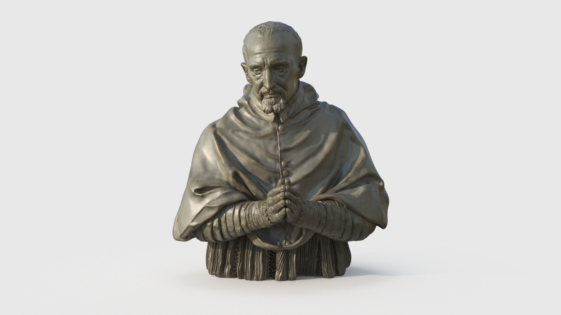 Bust Of Cardinal Roberto Bellarmino 3D Model - TurboSquid 2184065