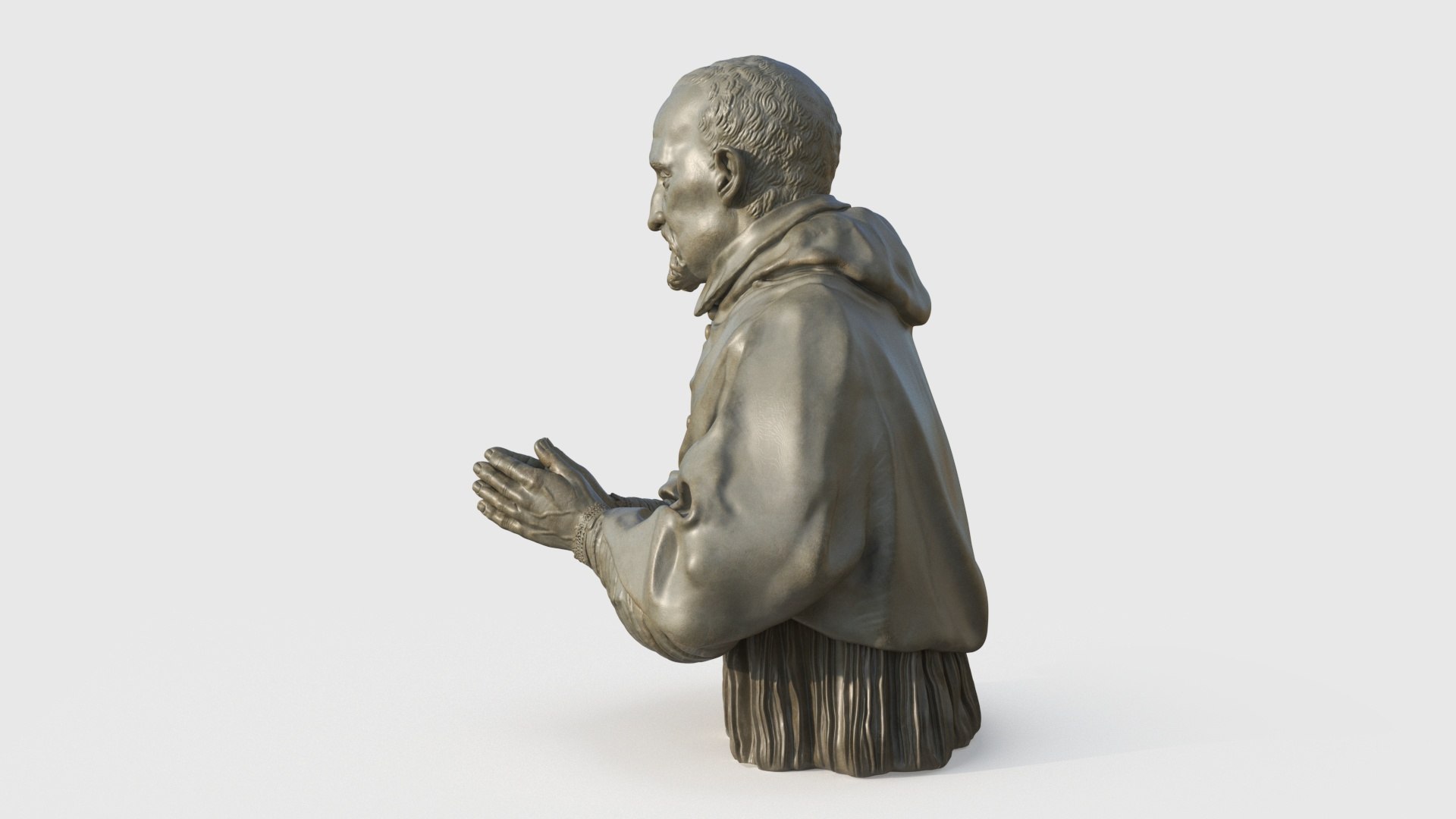 Bust Of Cardinal Roberto Bellarmino 3D Model - TurboSquid 2184065