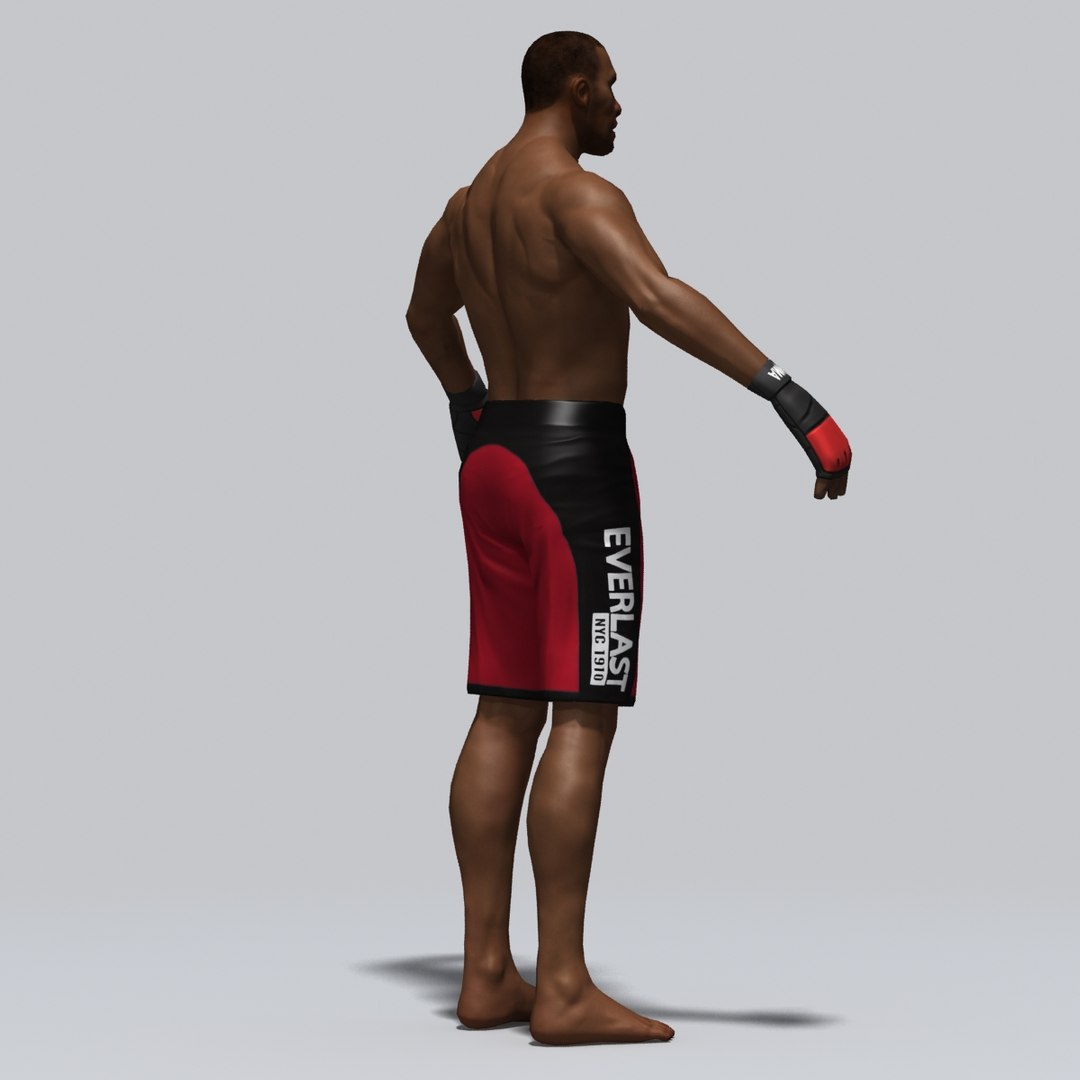3d Martial Arts Mma Fighter Model
