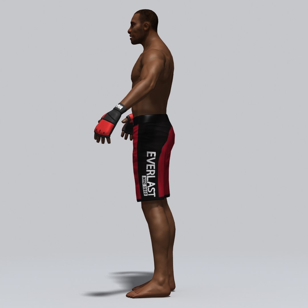 3d Martial Arts Mma Fighter Model