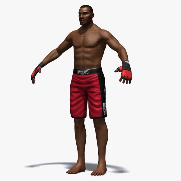 3d martial arts mma fighter model