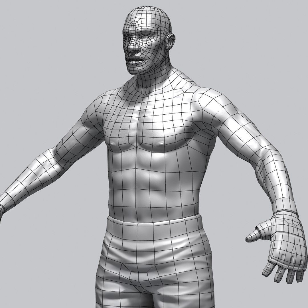 3d Martial Arts Mma Fighter Model
