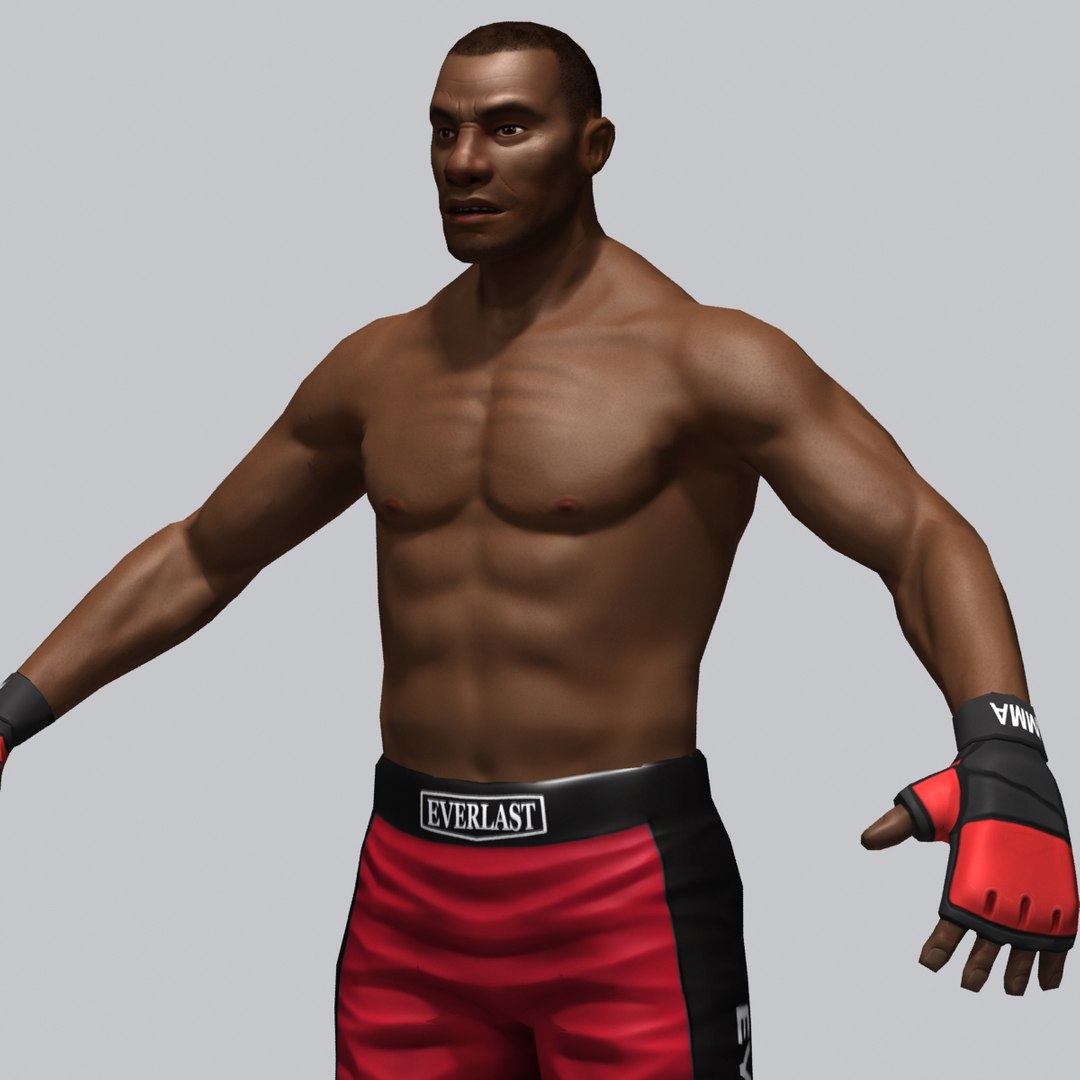 3d Martial Arts Mma Fighter Model