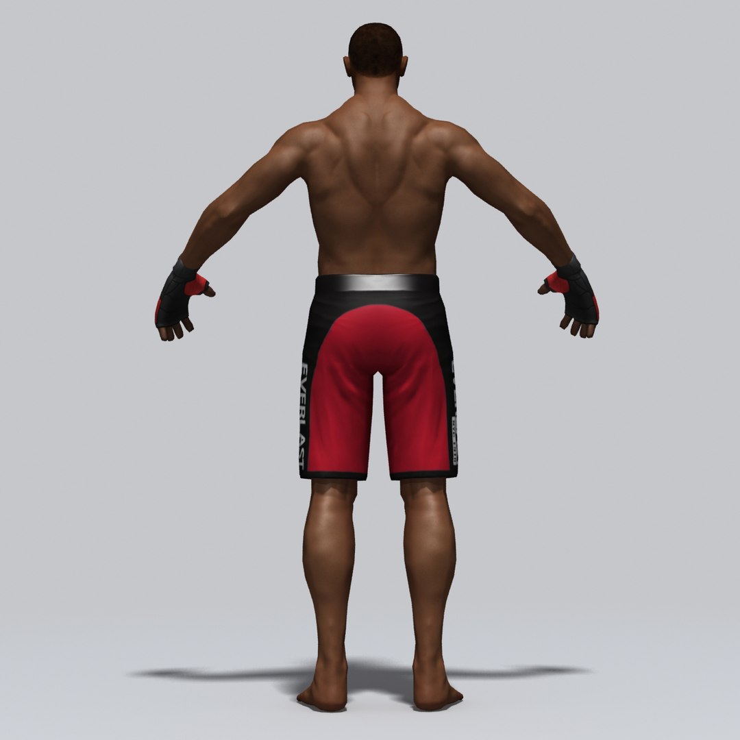 3d Martial Arts Mma Fighter Model