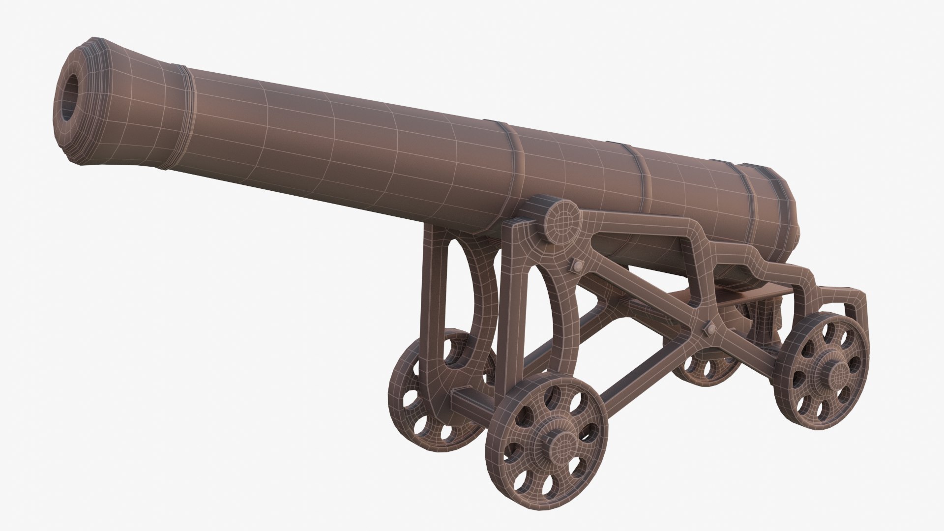 3D 24 Pound Bromefield Cannon - TurboSquid 1566076