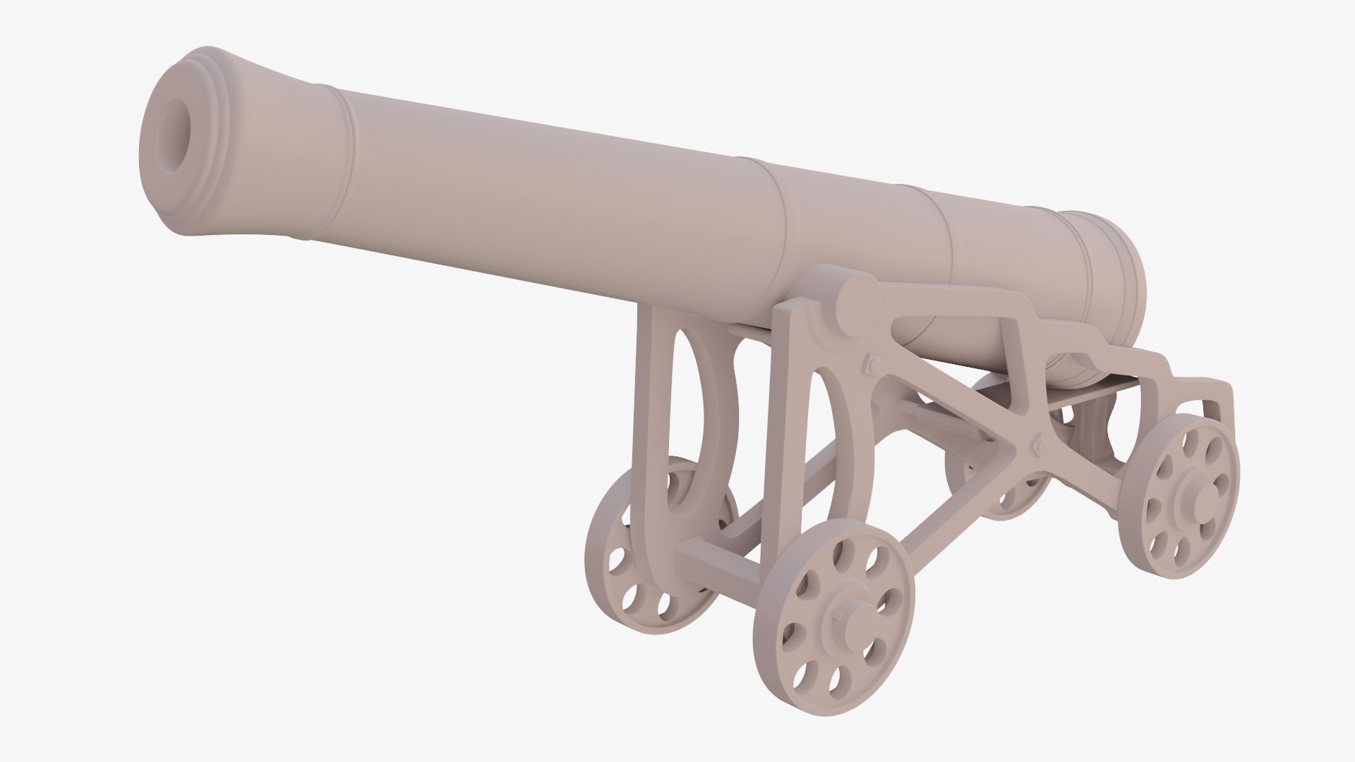 3D 24 Pound Bromefield Cannon - TurboSquid 1566076