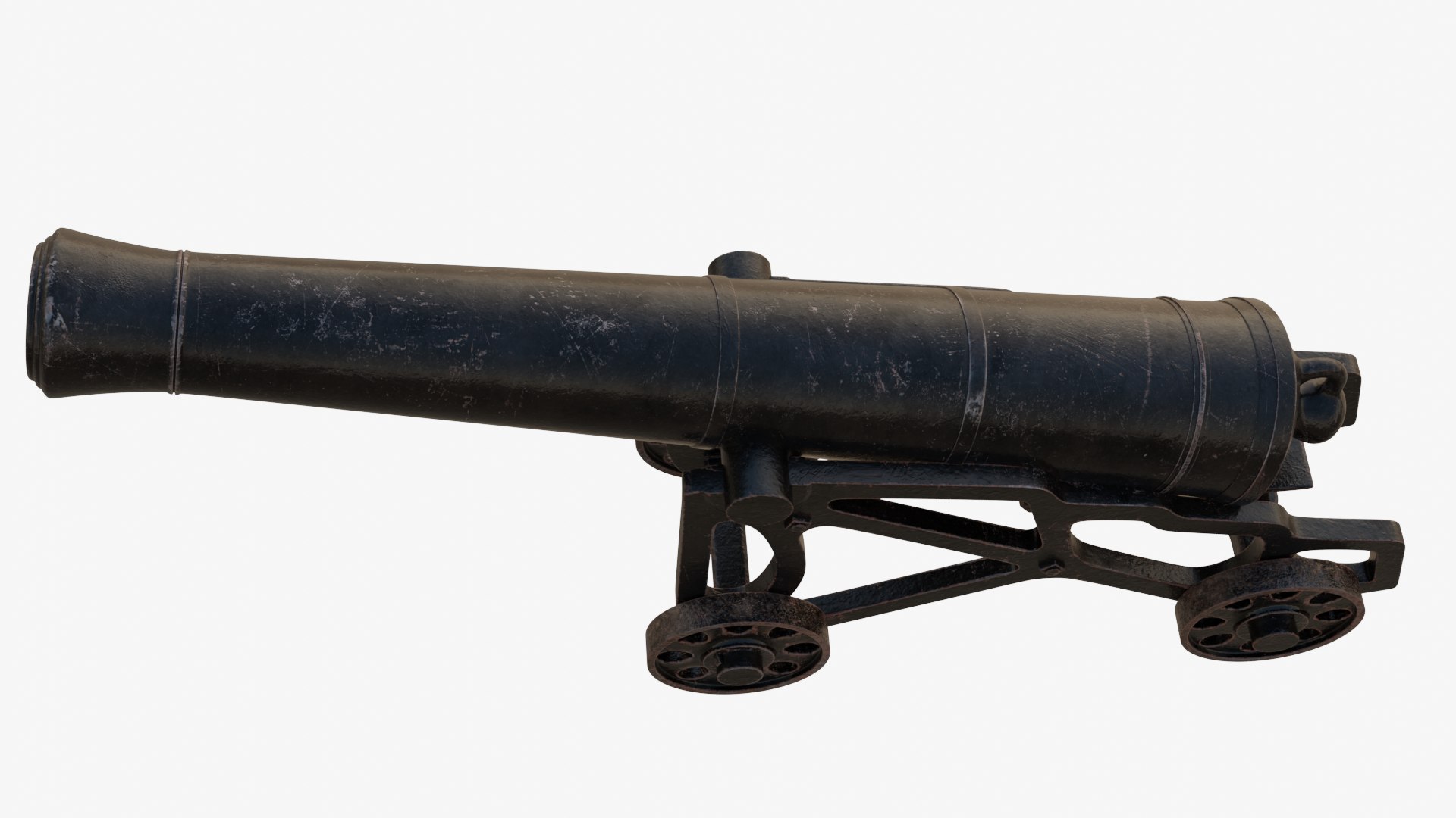 3D 24 Pound Bromefield Cannon - TurboSquid 1566076
