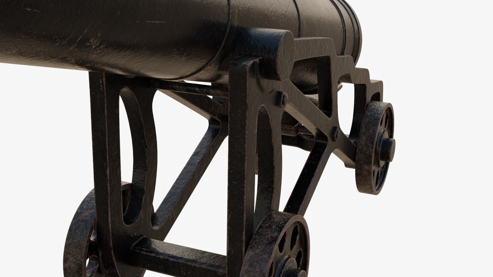 3D 24 Pound Bromefield Cannon - TurboSquid 1566076