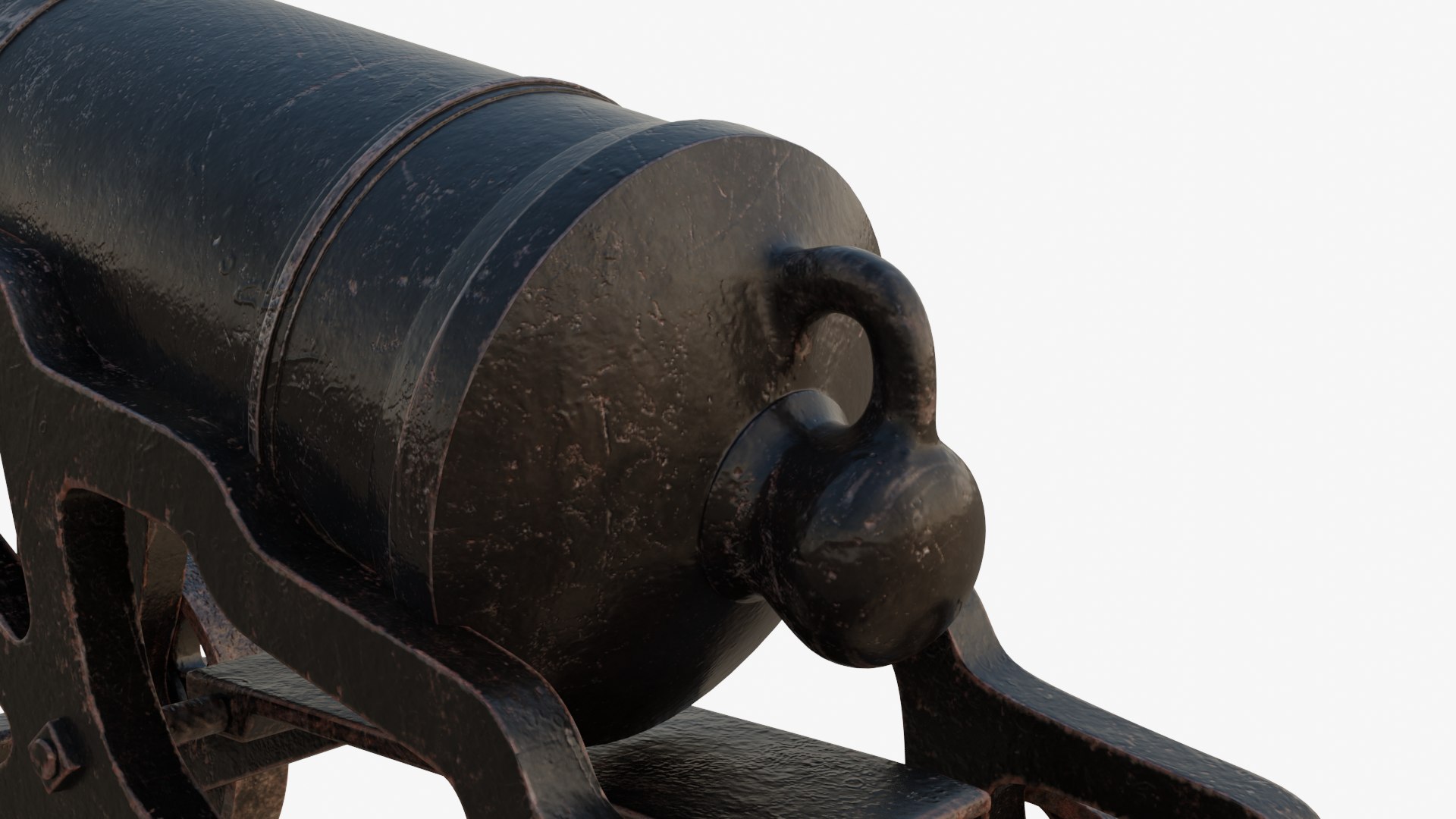 3D 24 Pound Bromefield Cannon - TurboSquid 1566076
