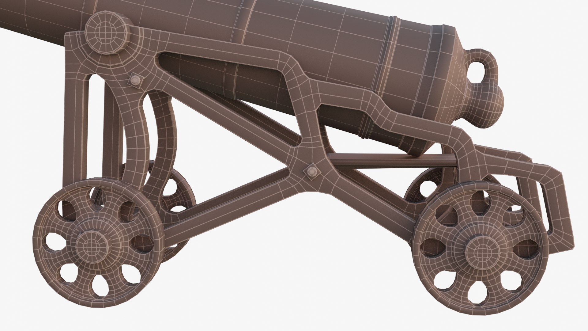 3D 24 Pound Bromefield Cannon - TurboSquid 1566076
