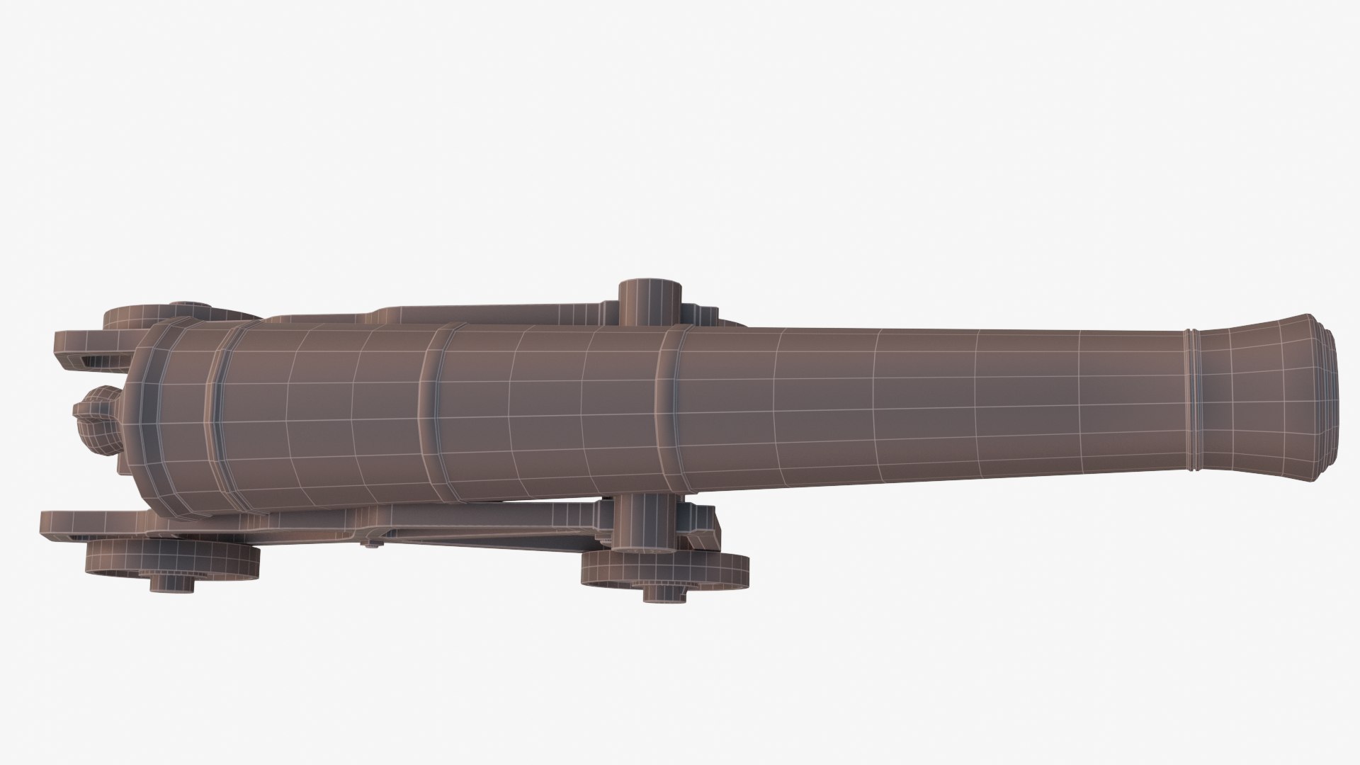 3D 24 Pound Bromefield Cannon - TurboSquid 1566076