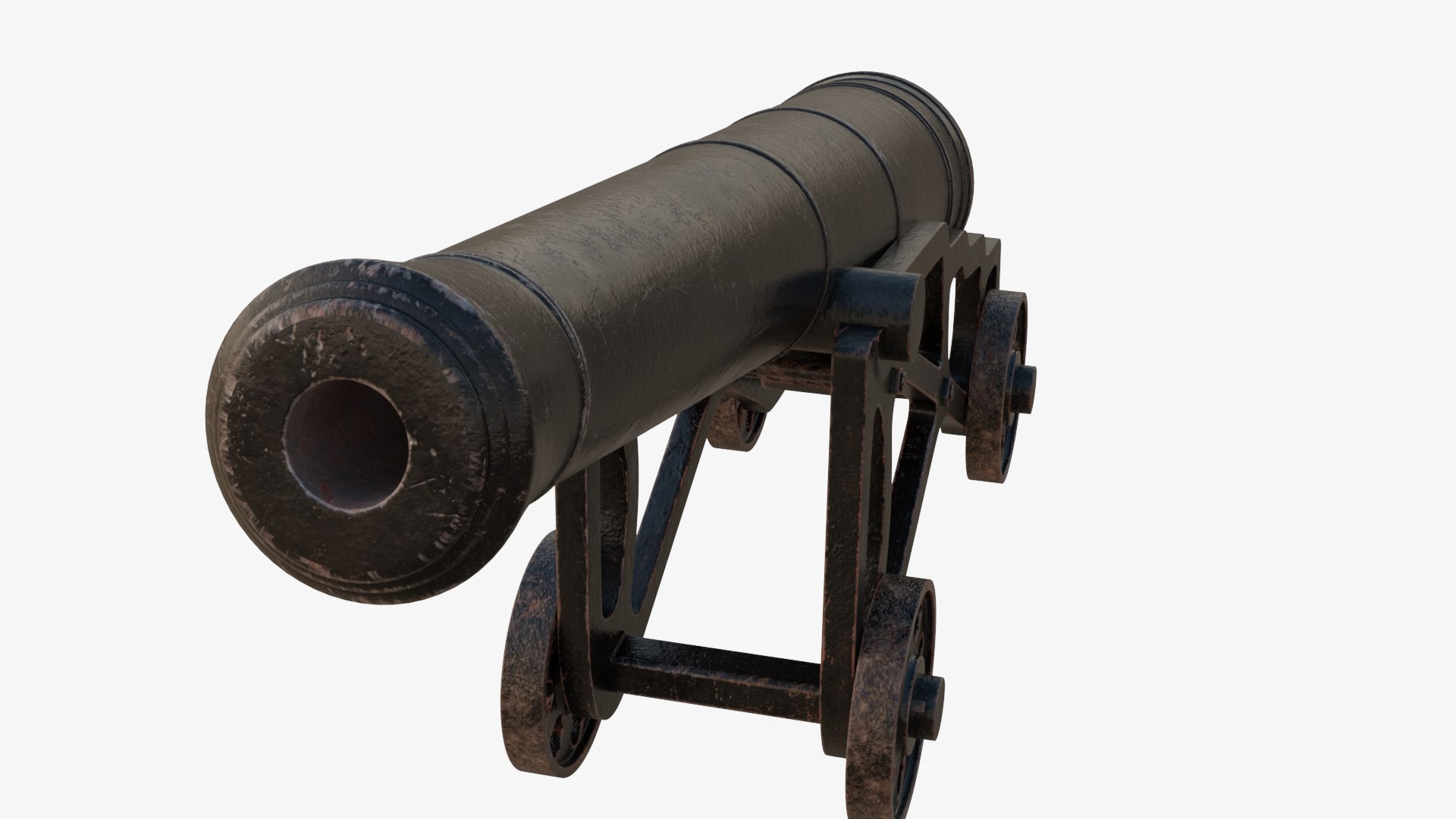 3D 24 Pound Bromefield Cannon - TurboSquid 1566076