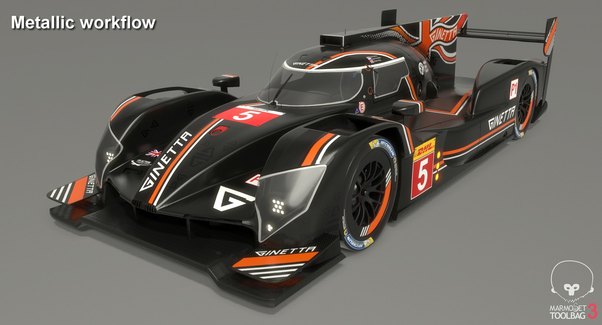 Ginetta g60-lt-p1 wec lmp1 3D model - TurboSquid 1571466