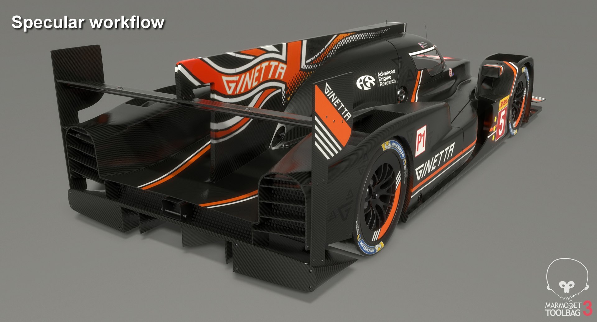 Ginetta g60-lt-p1 wec lmp1 3D model - TurboSquid 1571466